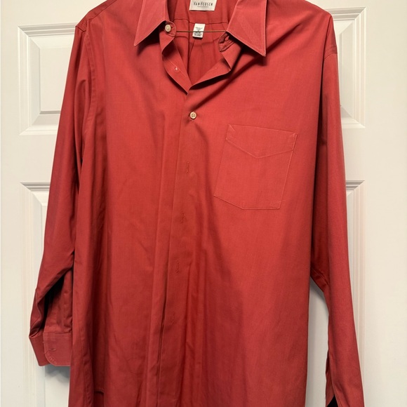 Van Heusen | Shirts | Van Heusen Mens Rich Red Dress Shirt | Poshmark